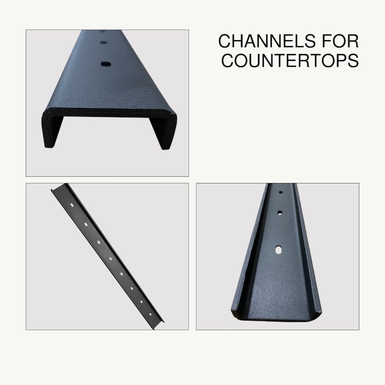 C Channels for Countertops, Table Top Brackets pack of 2 Wood Table ...