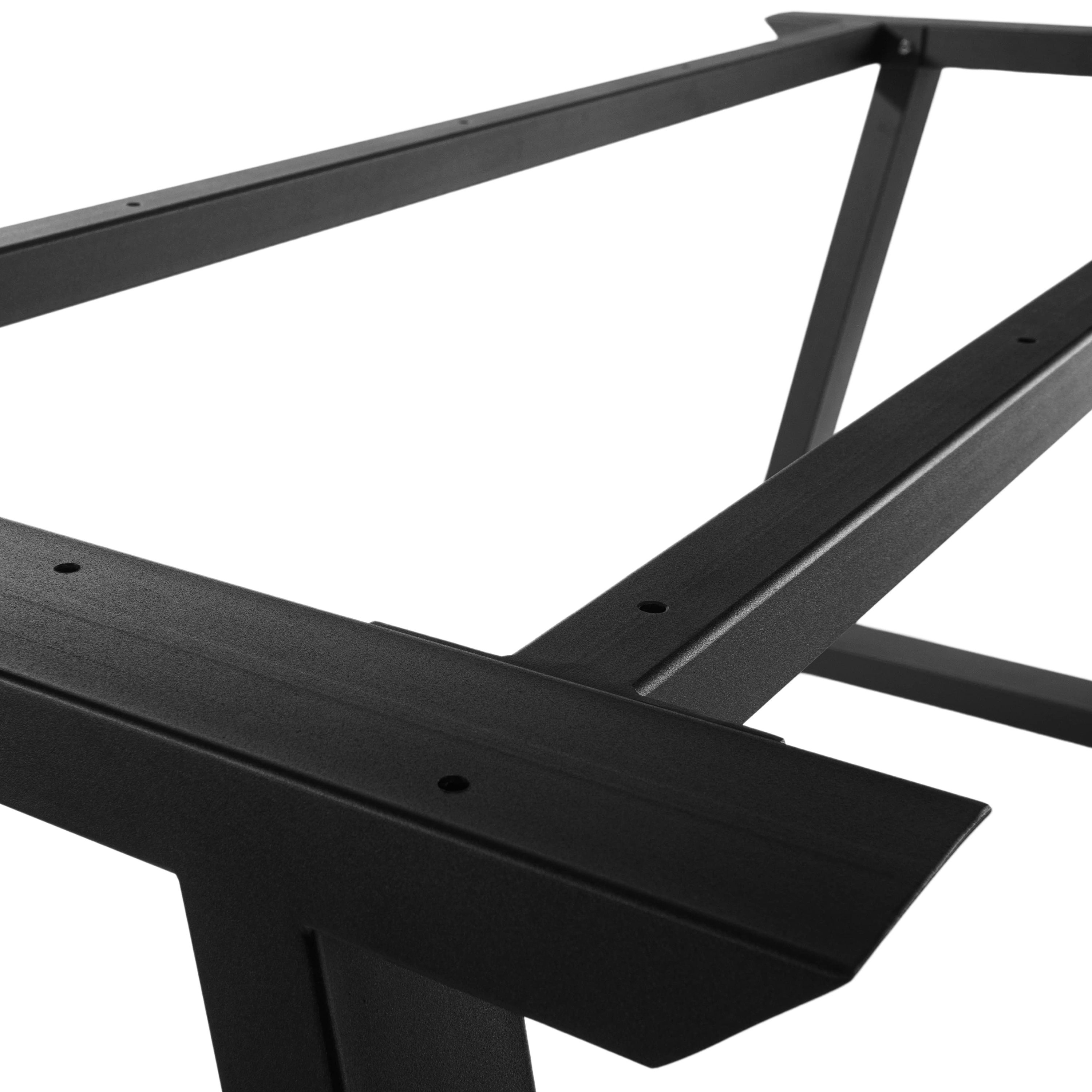 Metal Dining Table Legs (set of 2): Trapezoid Steel Table Frame - Etsy