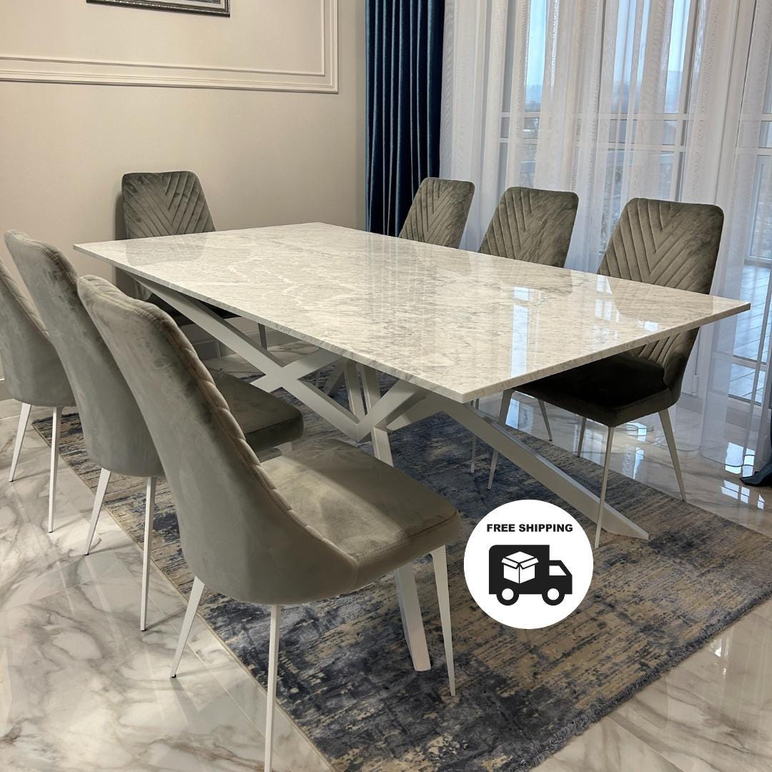 Steel Table Legs: Modern 'mountain' Dining Table Base - Etsy