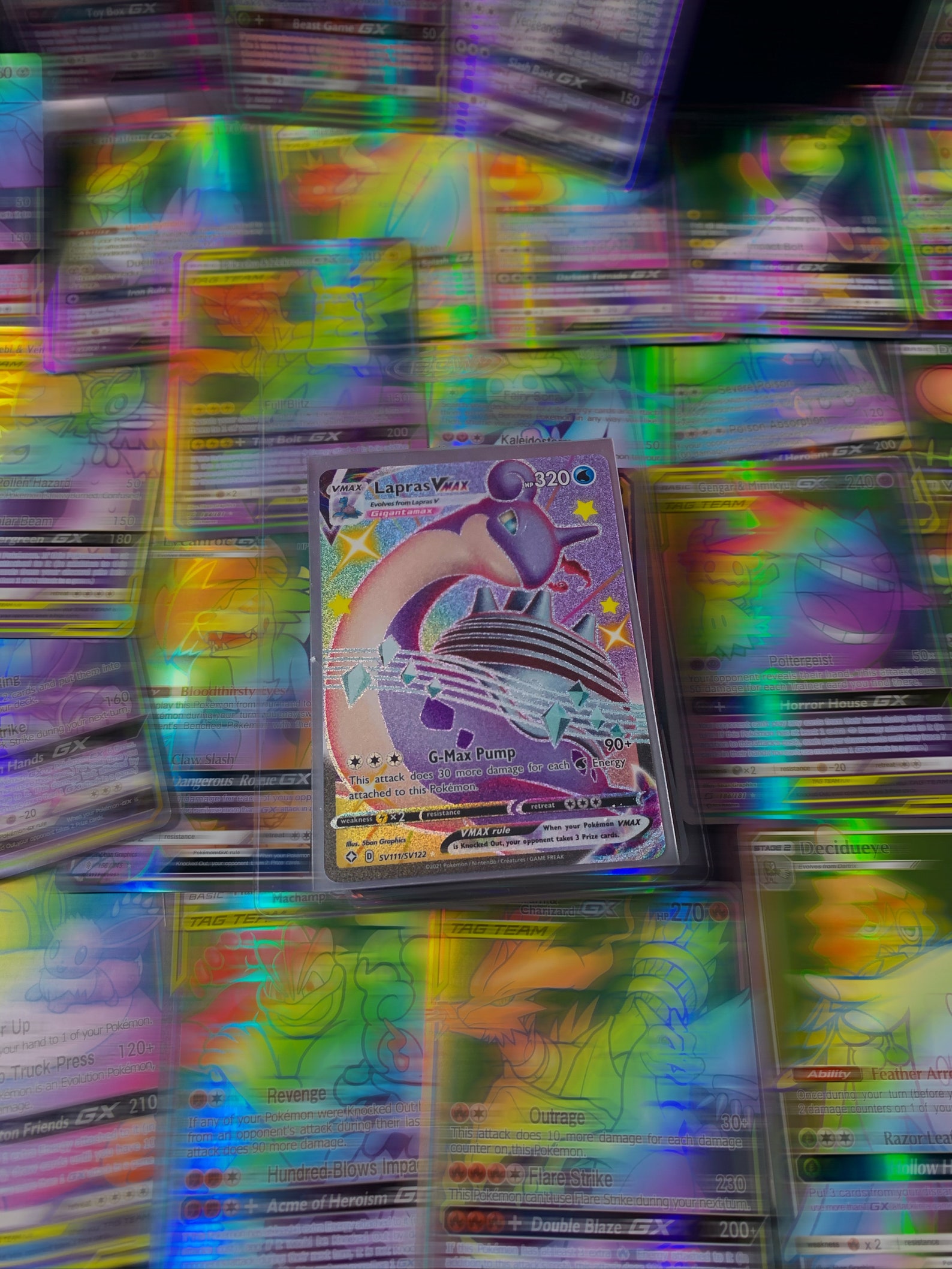 Lapras VMAX SV111-SV122 Full Art Shiny - Etsy