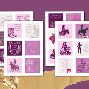 Cowgirl Affirmation Cards: Western Self-love Quotes (printable PDF) - Etsy