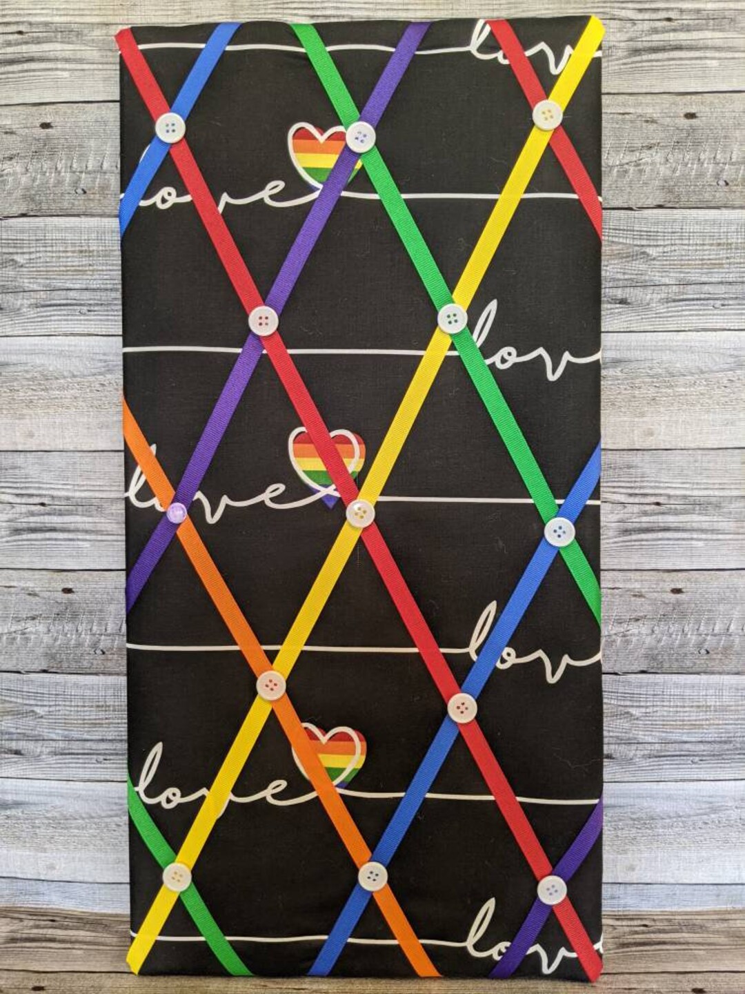 LGBTQ Equality Bulletin Board, Lgbtq Gift, Collage Board, Rainbow Love ...