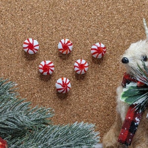 Peppermint Pushpins, Christmas Decor, Fun Office Decor, Christmas ...