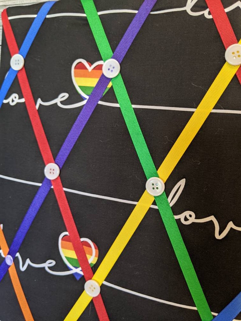 LGBTQ Equality Bulletin Board, Lgbtq Gift, Collage Board, Rainbow Love ...