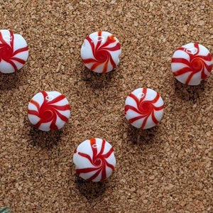 Peppermint Pushpins, Christmas Decor, Fun Office Decor, Christmas ...