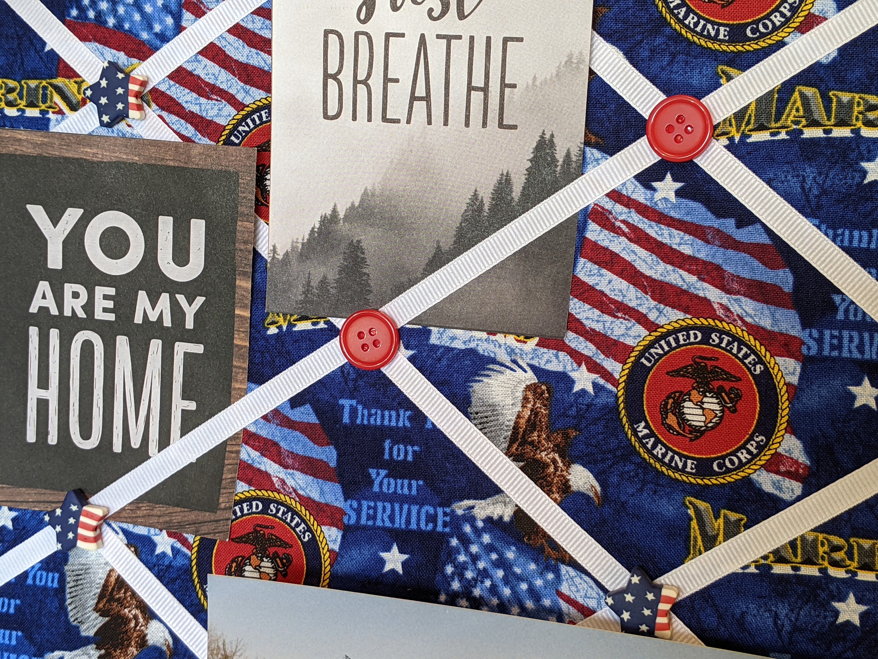 Military Photo Board, Unique Patriotic Gift, Military Decor, Patriotic ...