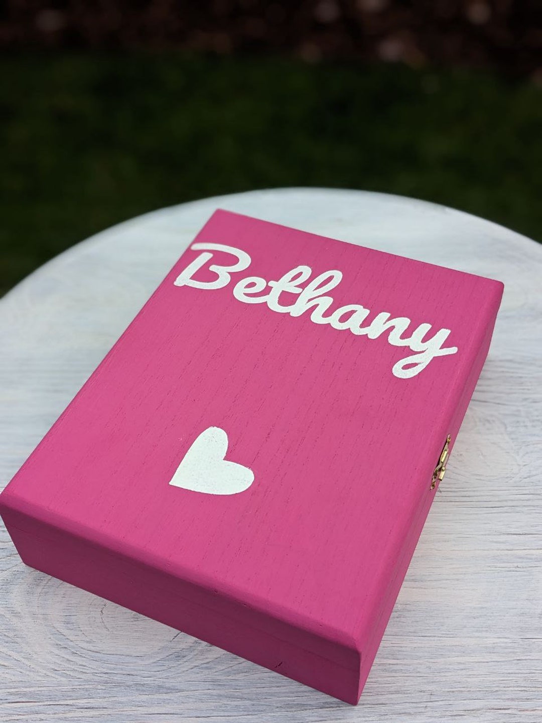 Princess Treasure Chest: Pink and White Keepsake Box for Girls - Etsy