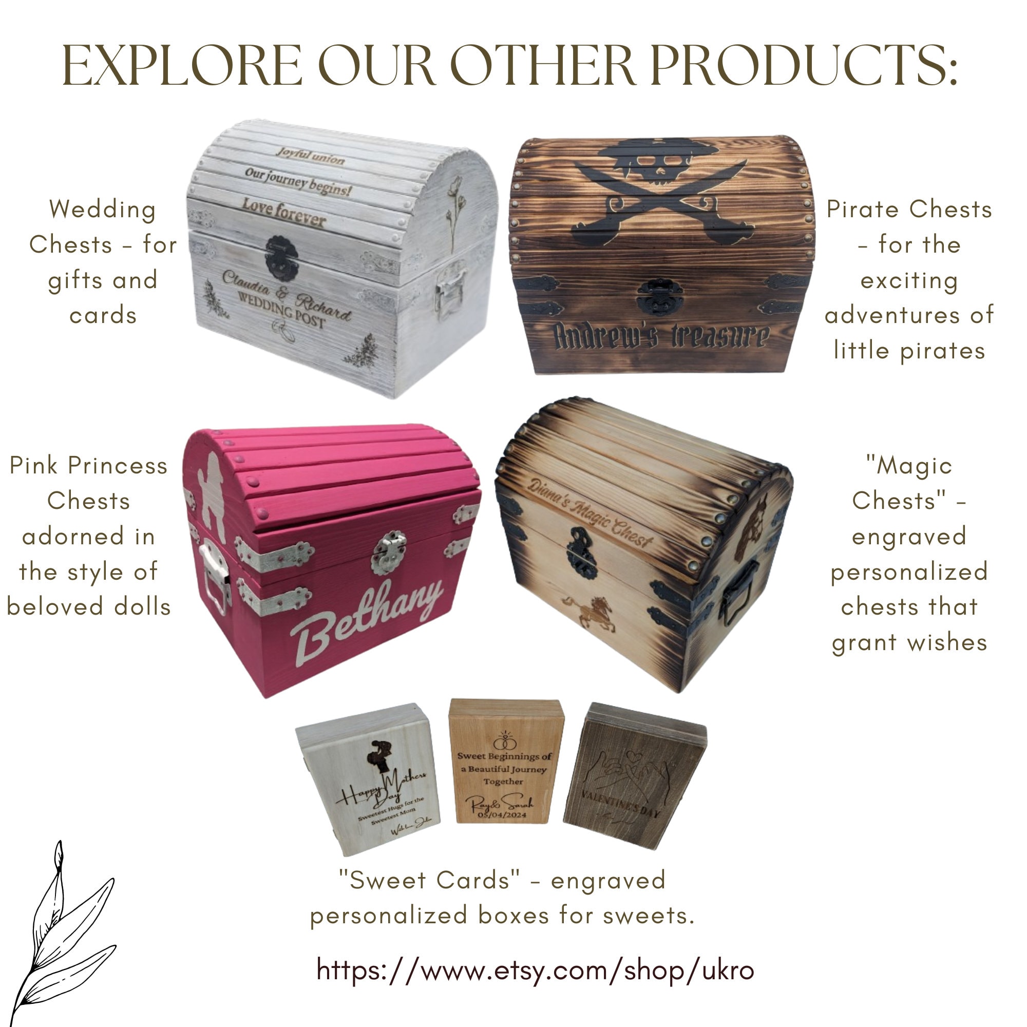 Princess Treasure Chest: Pink and White Keepsake Box for Girls - Etsy