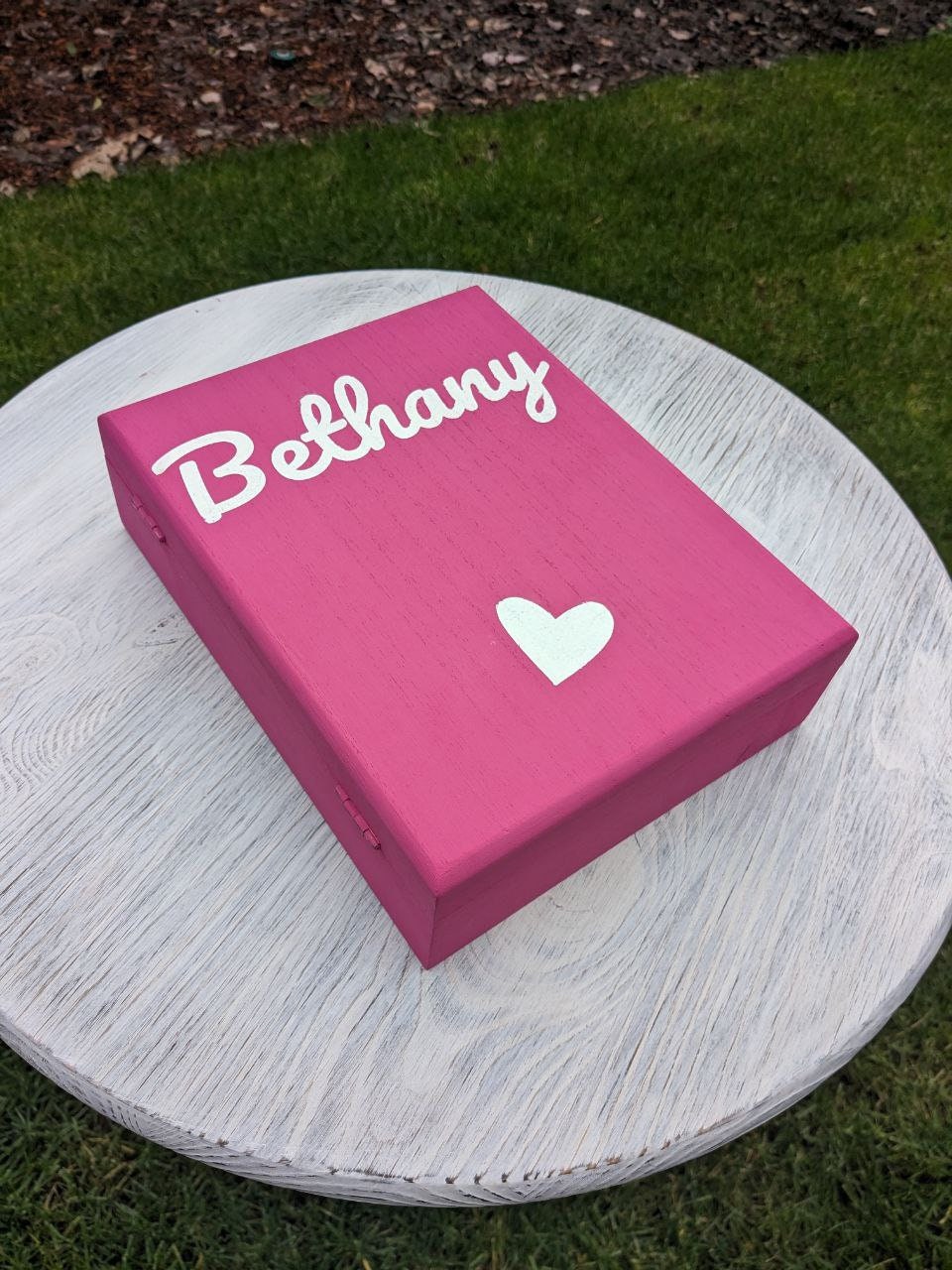 Princess Treasure Chest: Pink and White Keepsake Box for Girls - Etsy