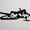 Skidoo Metal Wall Art, Snowmobile Metal Sign, Ski-doo Mancave Sign ...