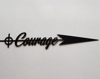 Courage Metal Art - Etsy