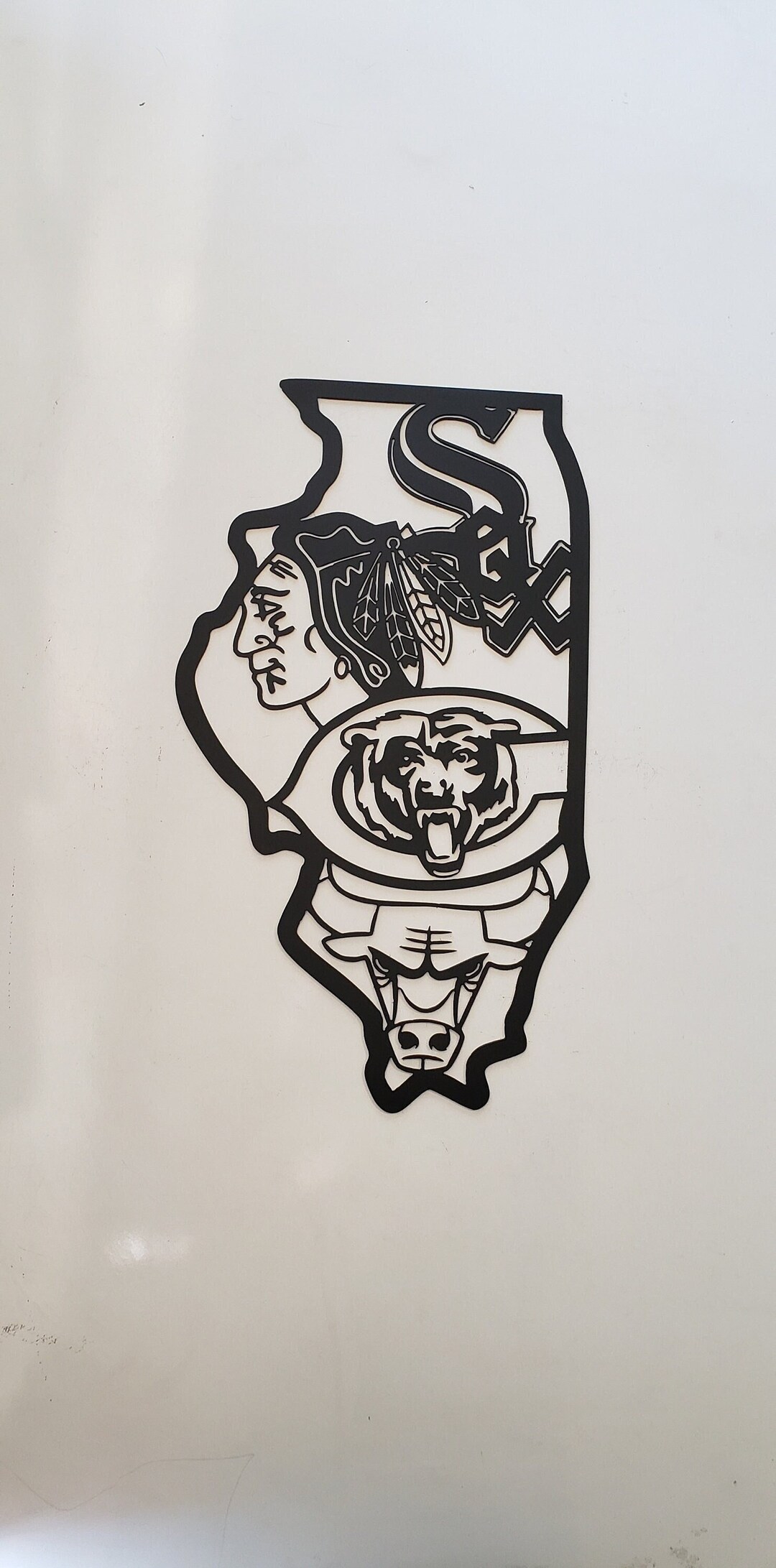 Illinois State Sports Teams Logos Metal Décor Sign Chicago - Etsy