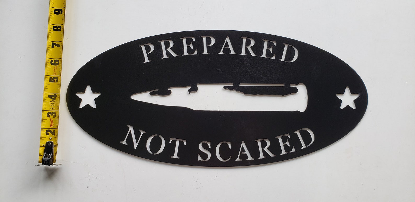 Prepared Not Scared Black Metal Sign Home Defense Gun - Etsy