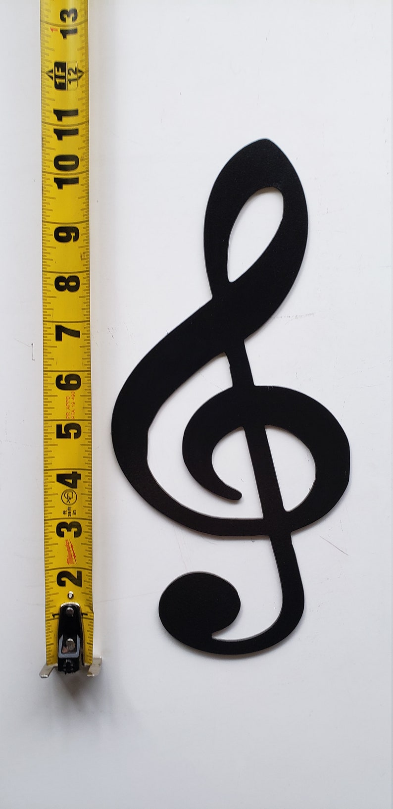 Treble Clef Music Note Black Metal Art Music Hanging Home | Etsy