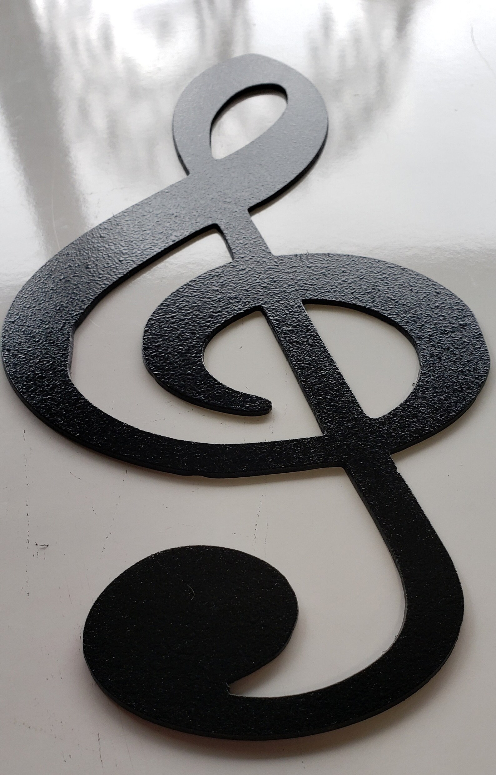 Treble Clef Music Note Black Metal Art Music Hanging Home | Etsy