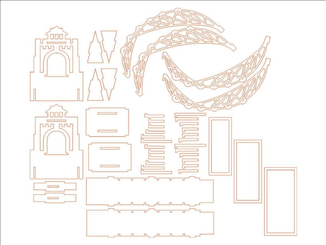 Tower Bridge Template, 3D Puzzle Model, CNC Laser Cut Files, 2022 ...