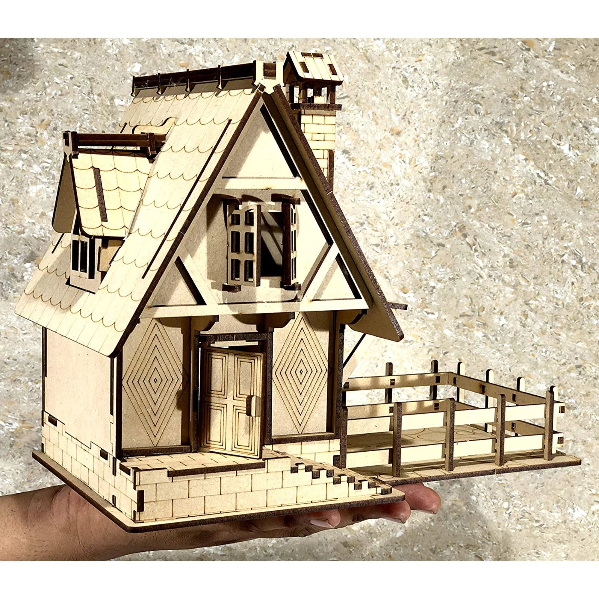 Medieval Village House Model, Best 3D Model File, Small Tabletop Decor ...