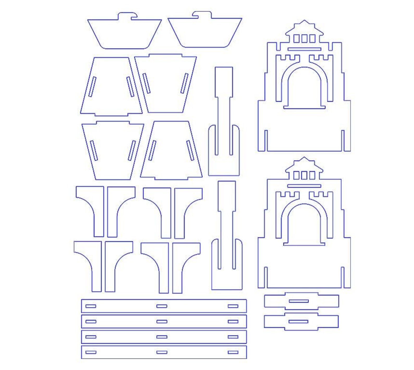 Tower Bridge Template, 3D Puzzle Model, CNC Laser Cut Files, 2022 ...