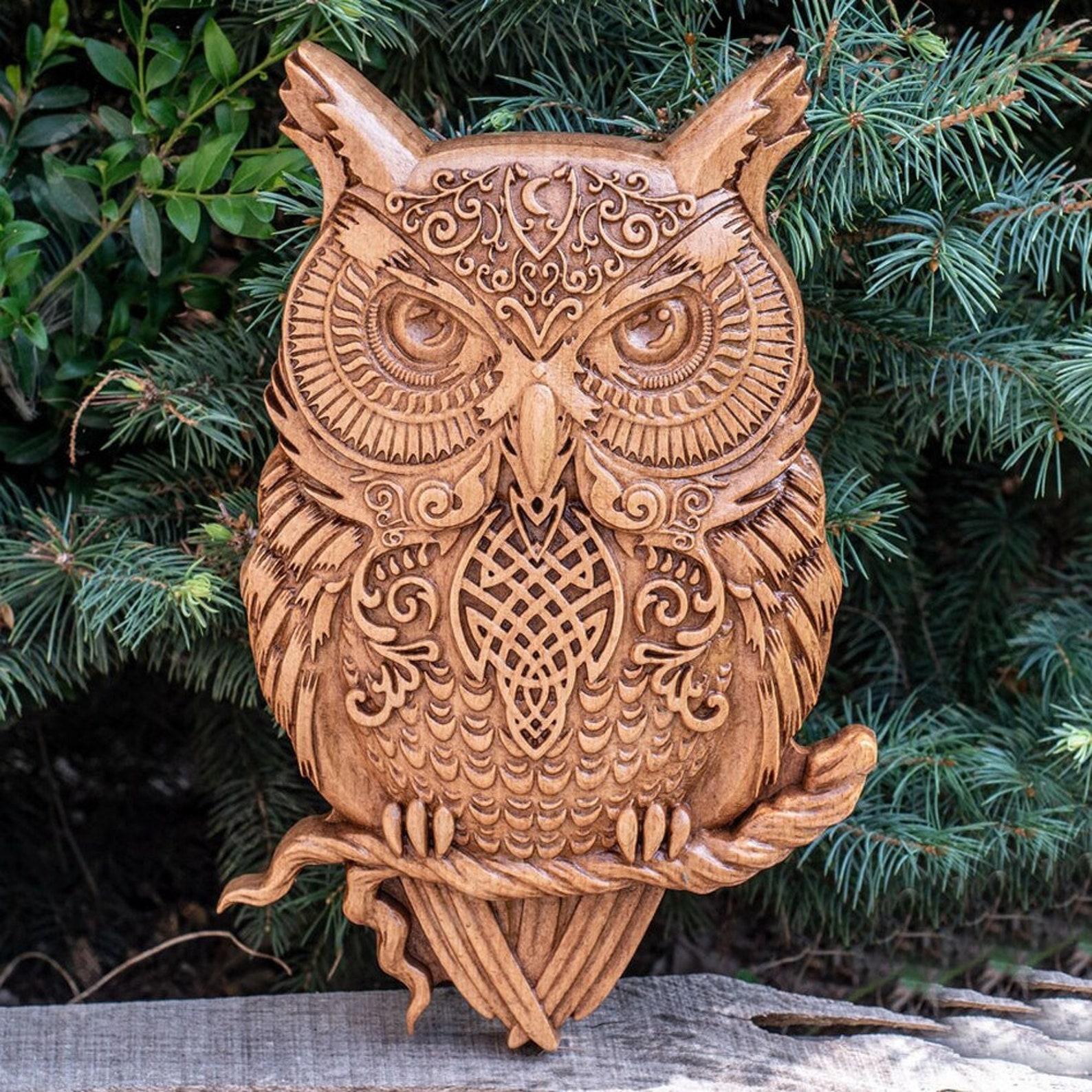 3D STL Owl Model, New Model for CNC, 2022 Holiday Art, Nordic Wall ...