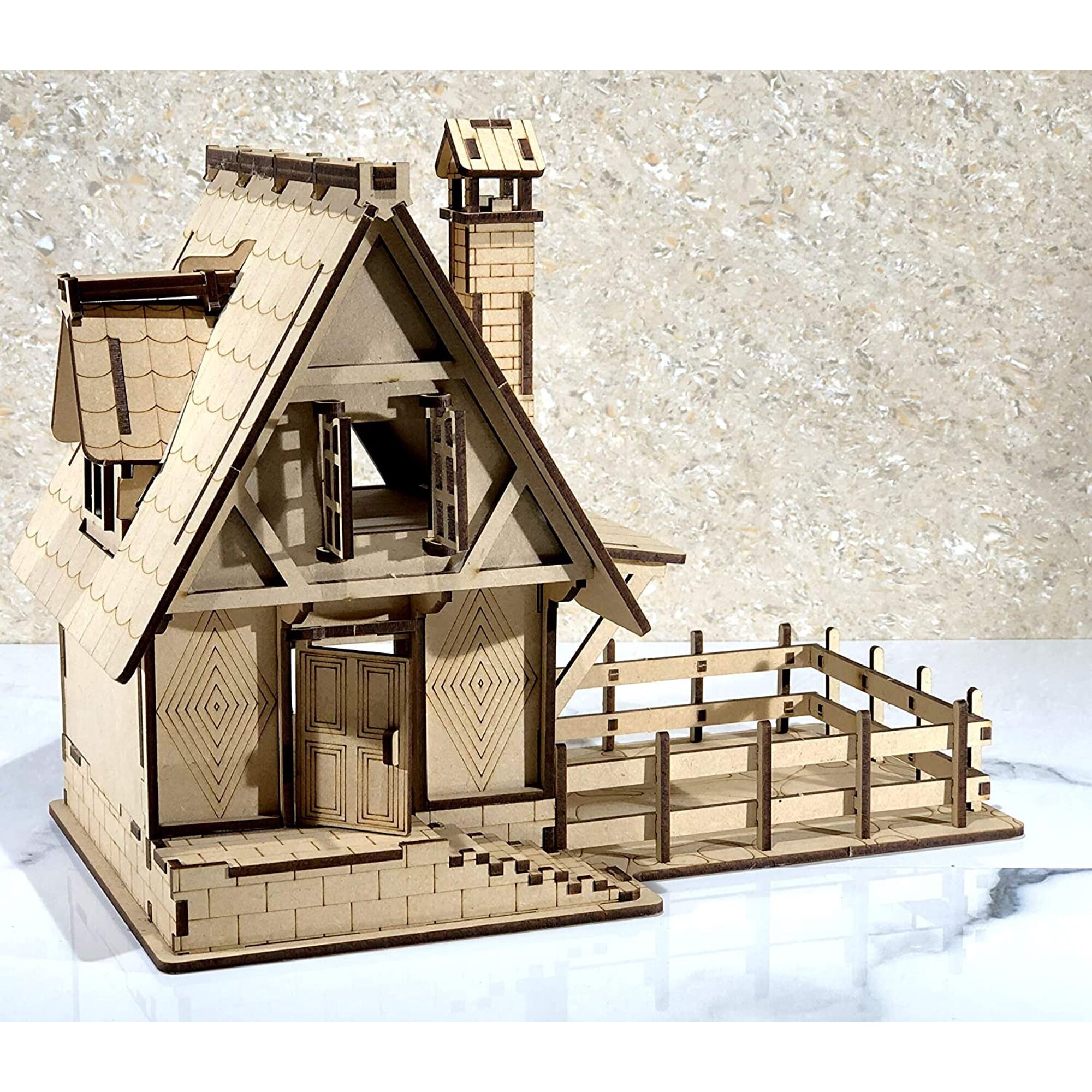 Medieval Village House Model, Best 3D Model File, Small Tabletop Decor ...