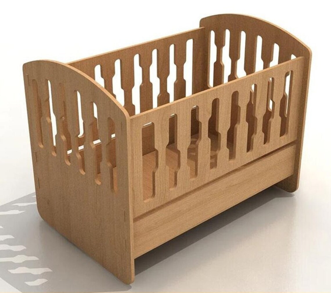 Baby Rocker Cot Model Dxf Pdf Svg Png for CNC Cutter New - Etsy India
