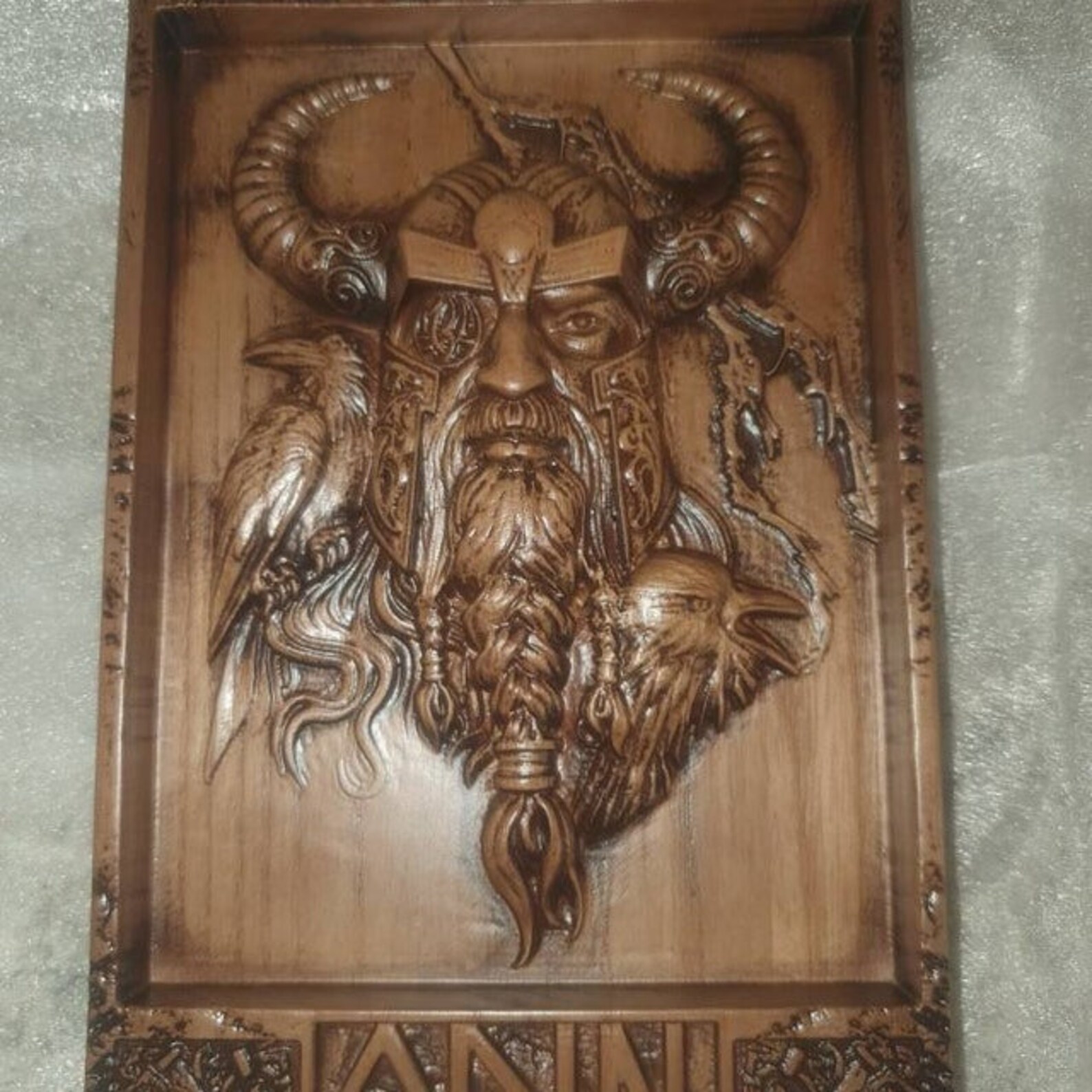 SVG Odin Norse Model, 3D STL File for CNC Router, Realistic Wall Art ...