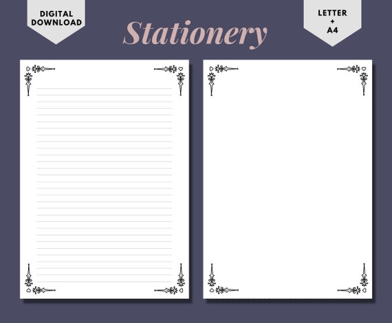 Simple Printable Stationary