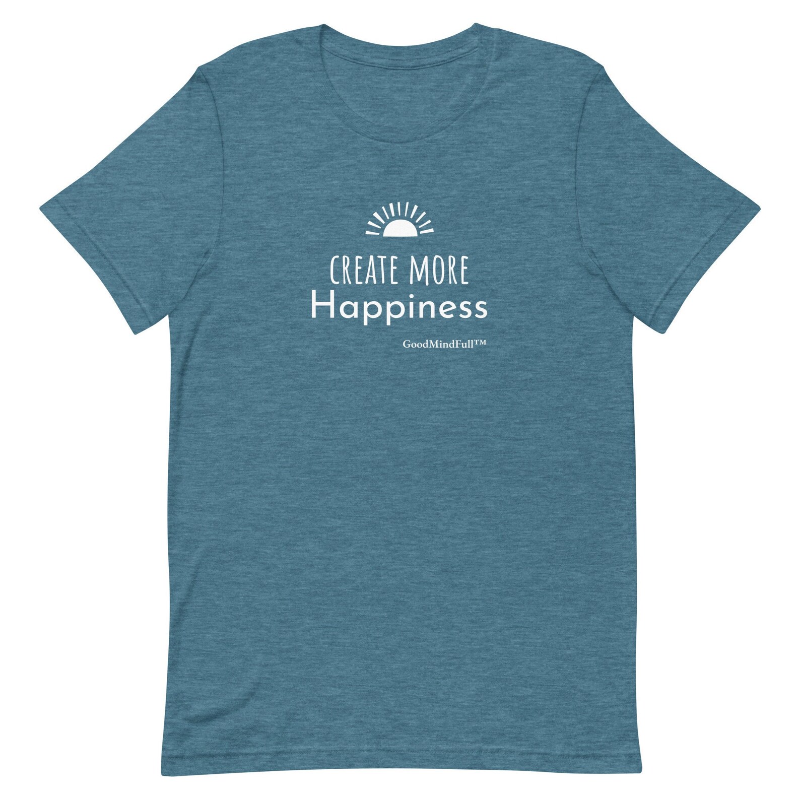 Happiness, Good Vibes, Inspirational Tee, Think Happy Thoughts, Create ...