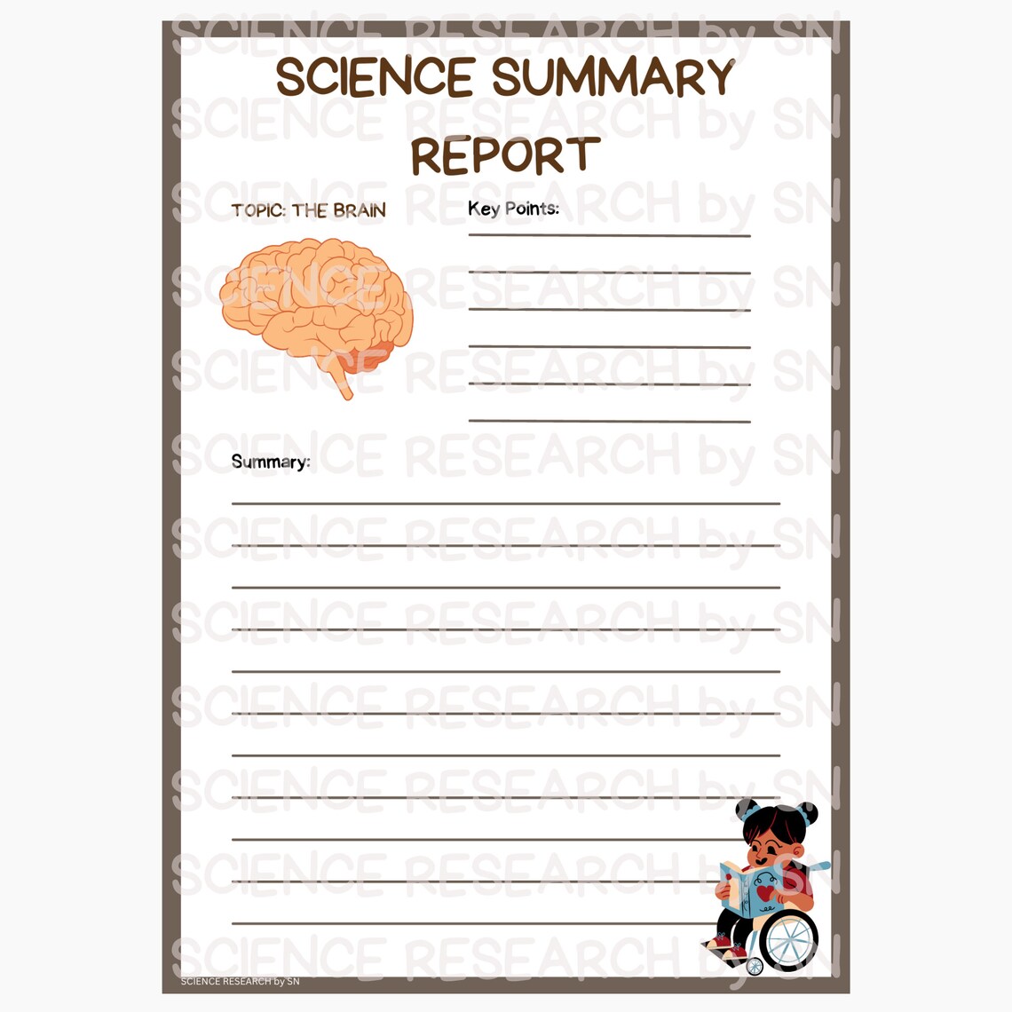 KS2/KS3 the Brain Printable/digital Science Activity Pack. - Etsy