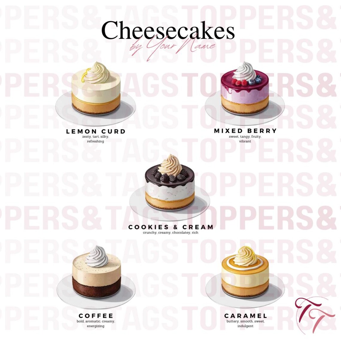 Luxe Cheesecakes Menu Set – Editable Menu Design | Instant Download ...