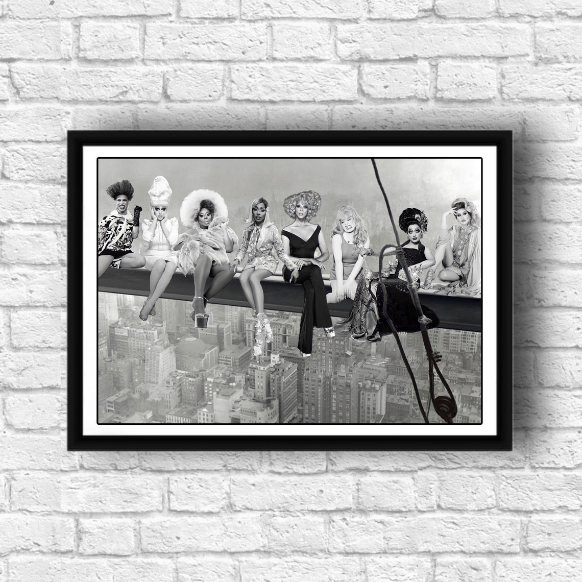 The Queens of Rupauls Drag Race Atop a Skyscraper Print - Etsy