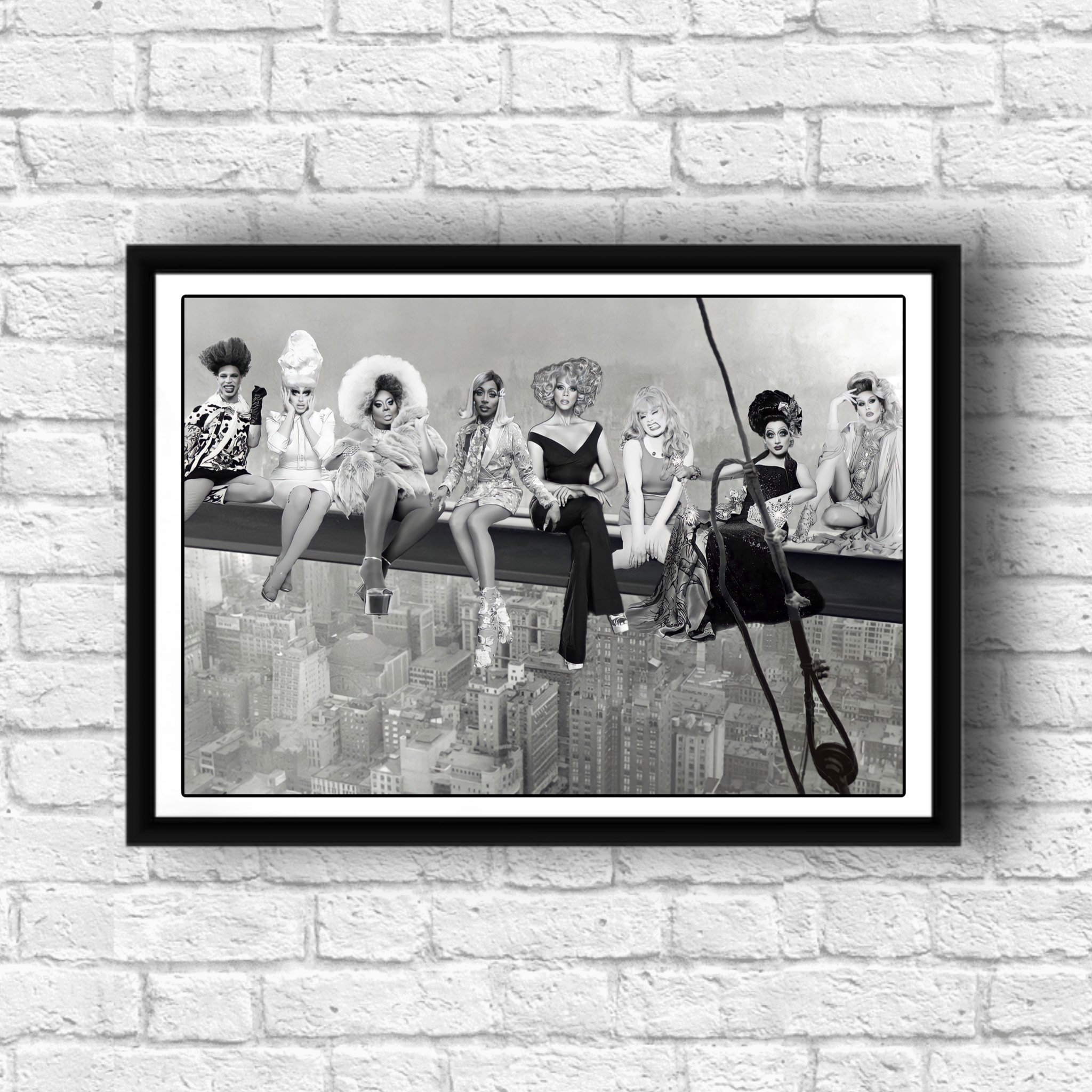 The Queens of Rupauls Drag Race Atop a Skyscraper Print - Etsy