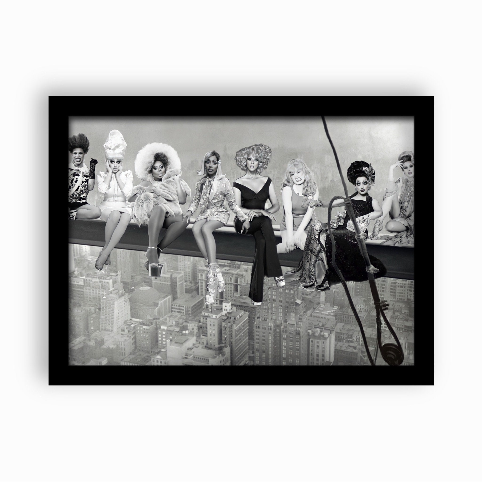 The Queens of Rupauls Drag Race Atop a Skyscraper Print - Etsy