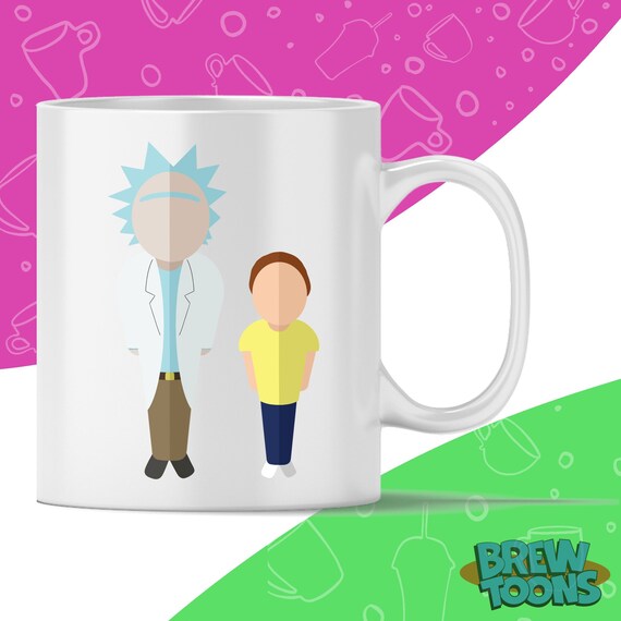 Rick and Morty Mii Mug Rick & Morty Fan Art Mug Cup 325ml - Etsy