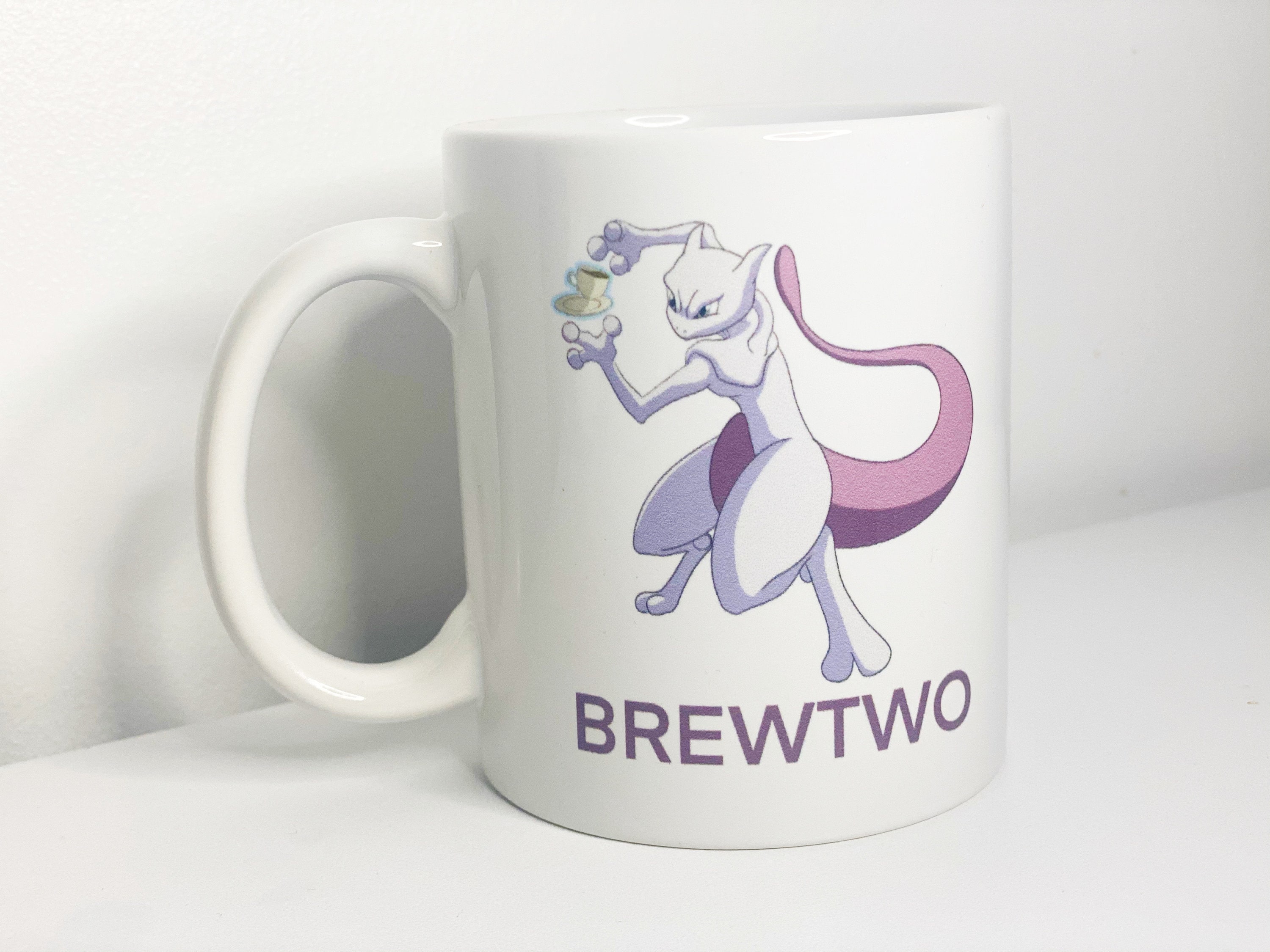 Brewtwo Mug Mewtwo Pokemon Fan Art Mug Cup 325ml - Etsy