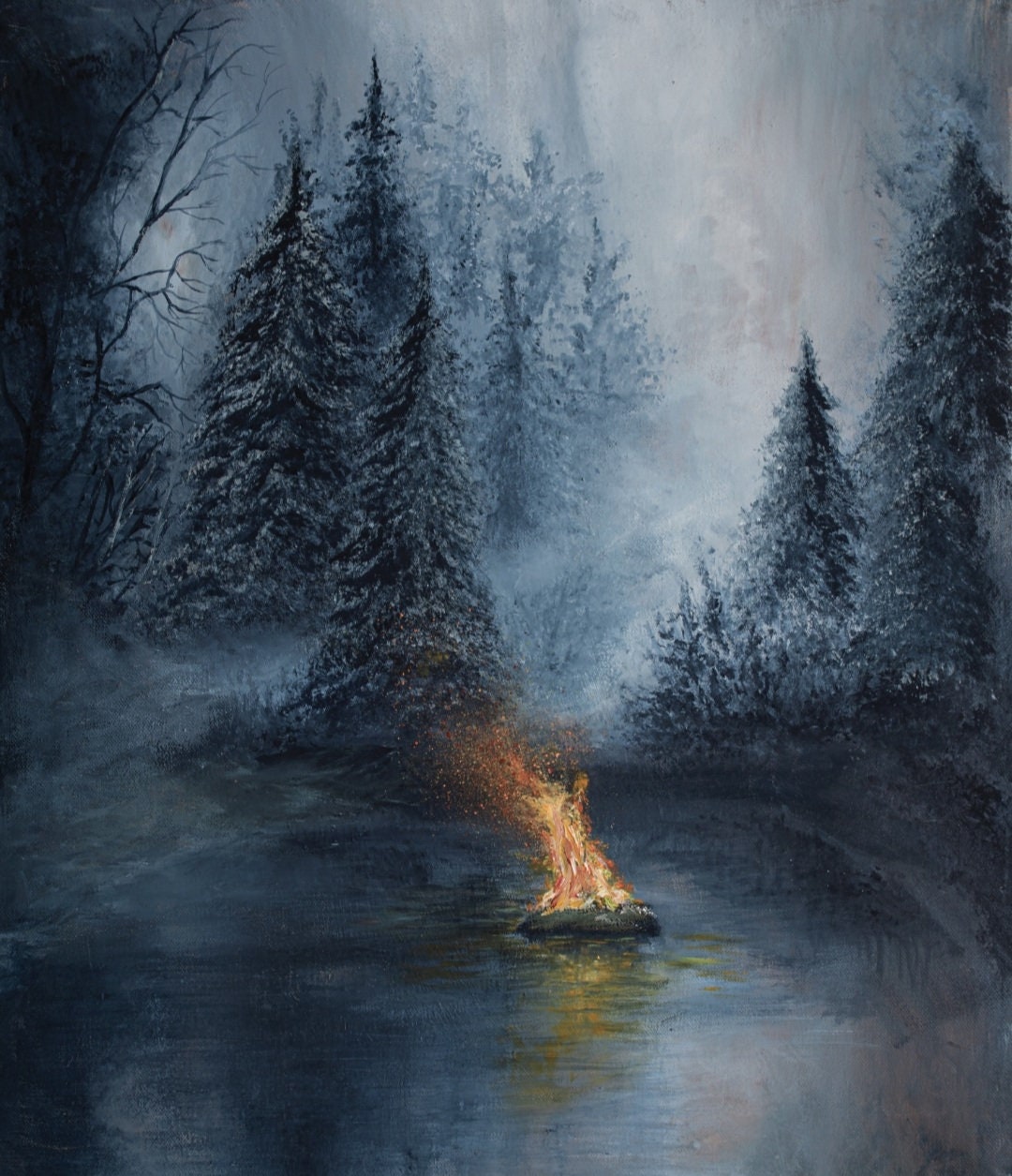 Winter Fire | Signed Print - Etsy