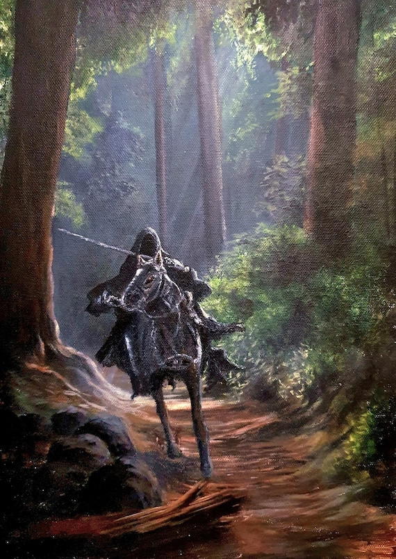 Lord of the Rings Art Ringwraiths Signed Print - Etsy