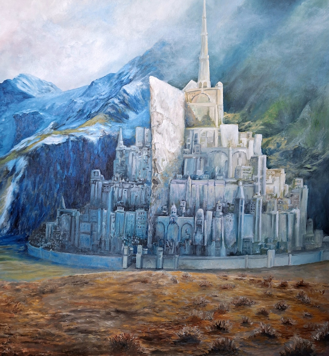 Original Oil Painting Tower of Guard 32/32 80x80cm Canvas - Etsy