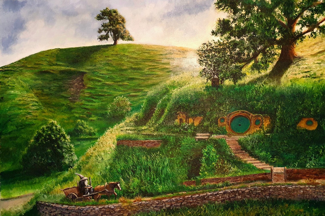 Lord of the Rings Art the Shire Poster Print - Etsy UK
