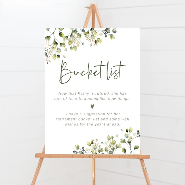 Retirement Bucket List - Etsy