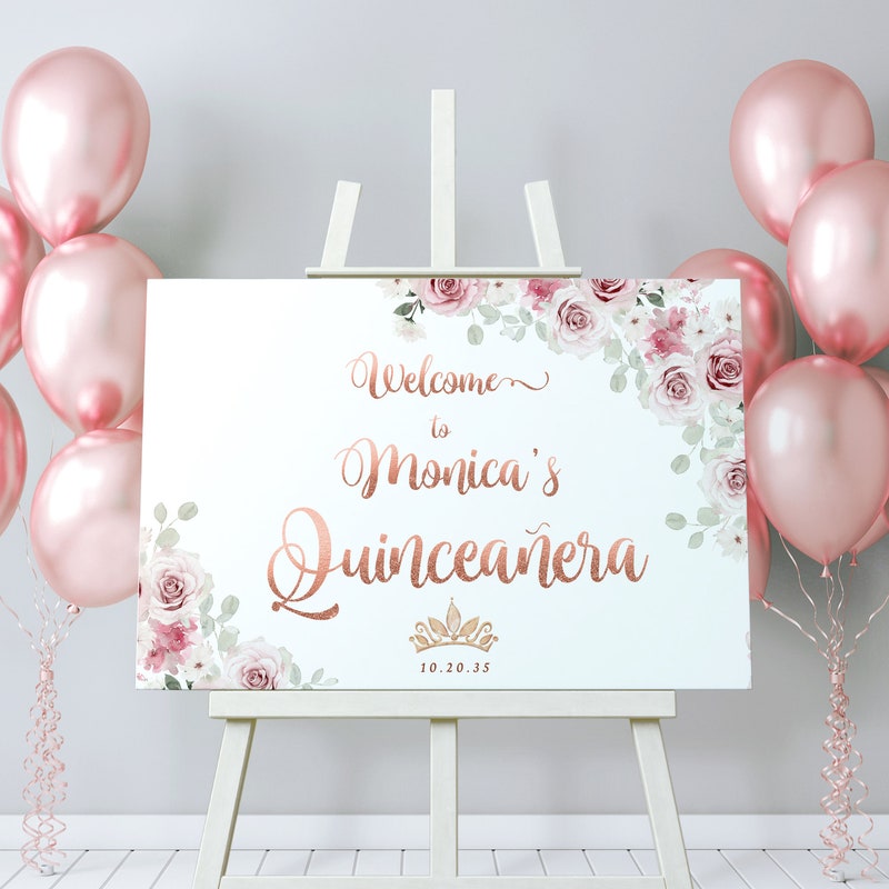 Quinceañera Welcome Sign - Etsy