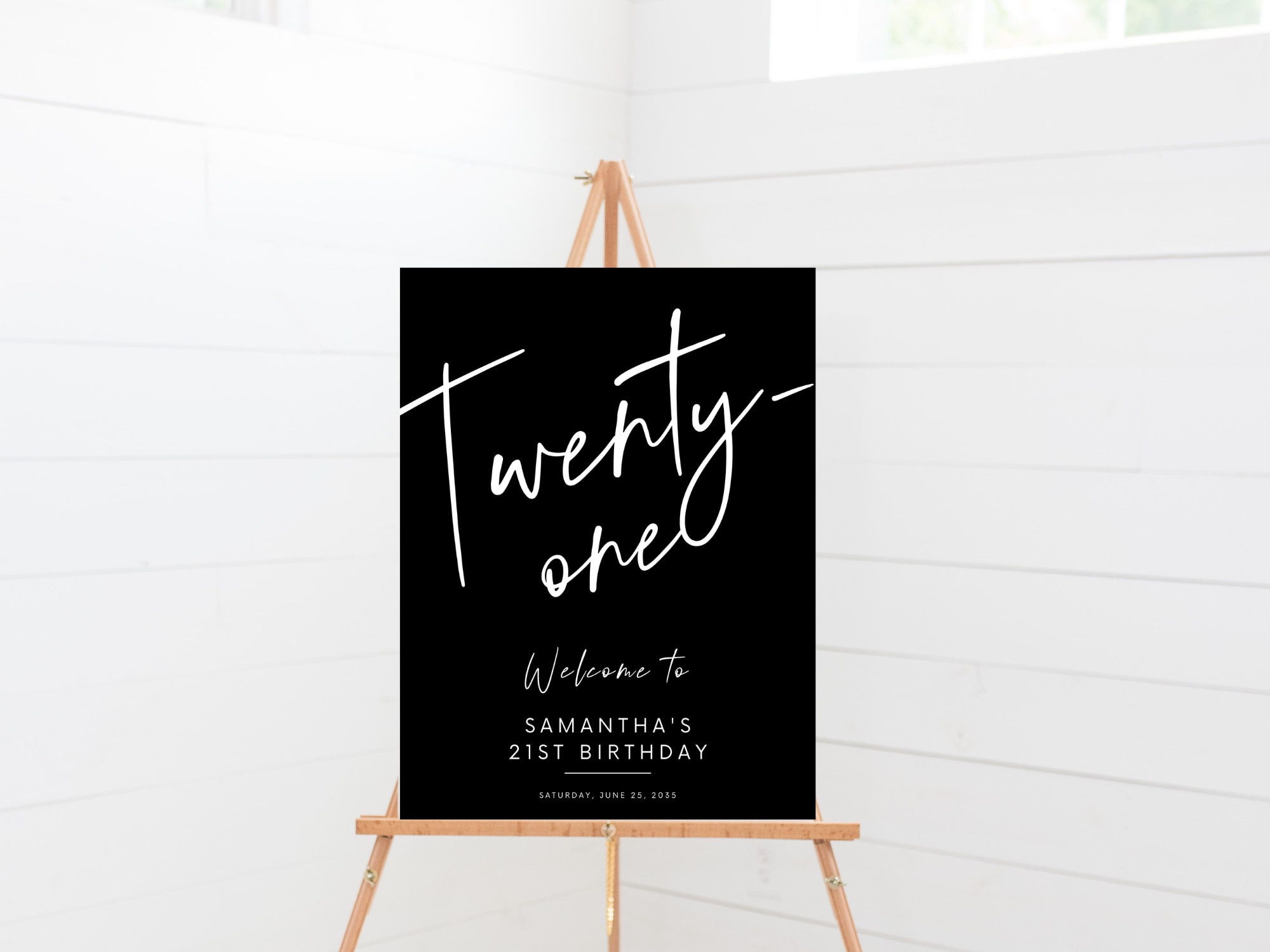 21st Birthday Party Welcome Sign Decorations Party Decor - Etsy