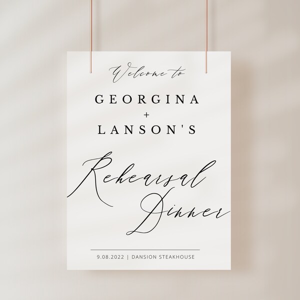 Rehearsal Dinner Sign - Etsy