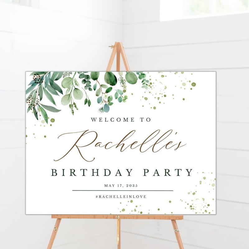 Birthday Party Sign - Etsy