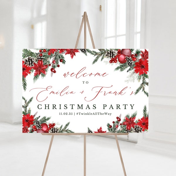 Christmas Welcome Party Sign - Etsy