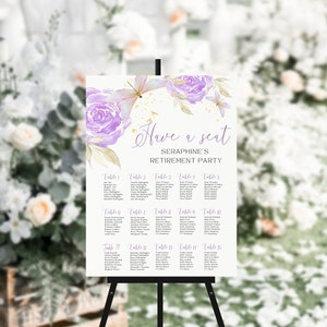 Seating Chart Template, Any Tables up to 15 Tables Printable, Wedding ...