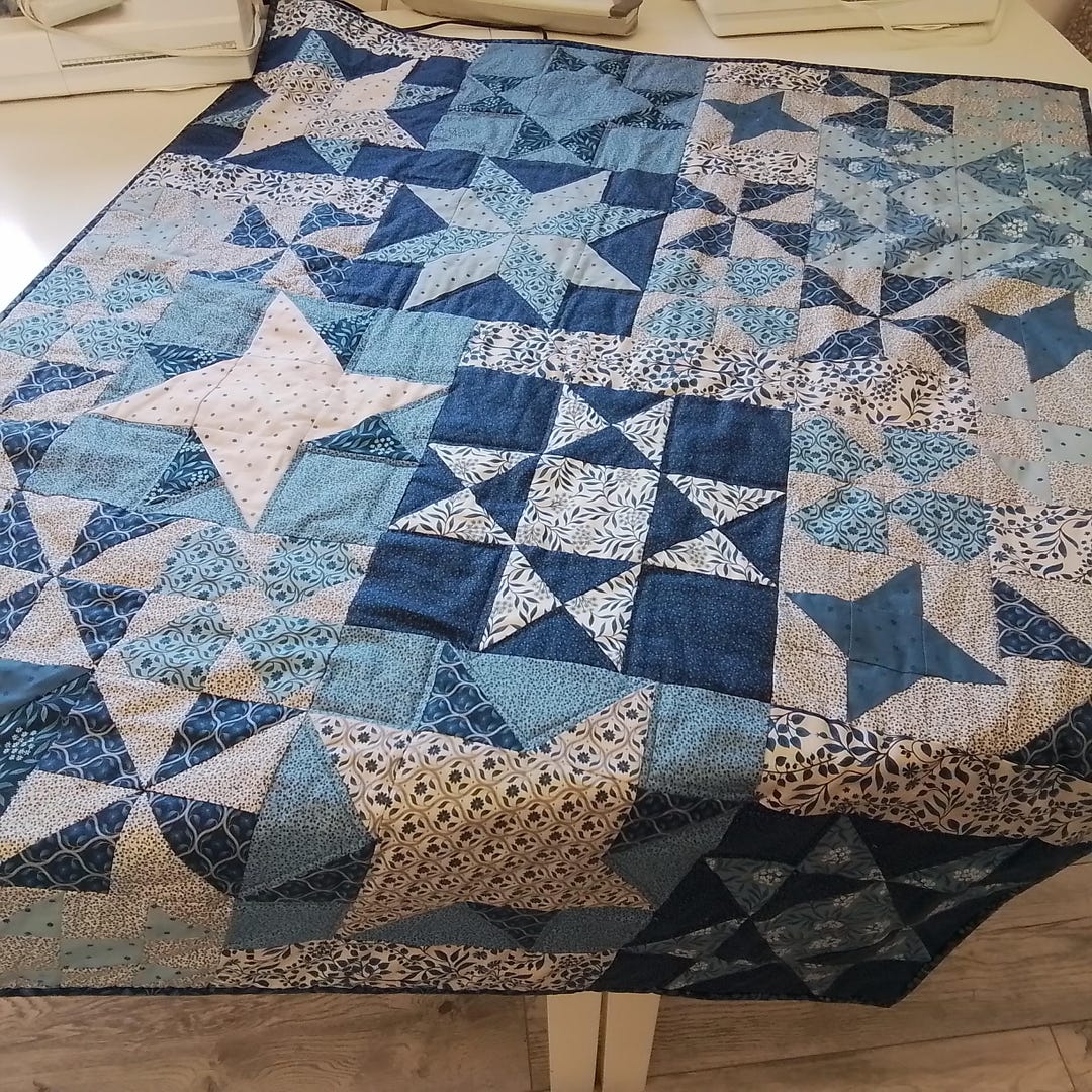 STARS Patchwork Quilt Kit - Etsy