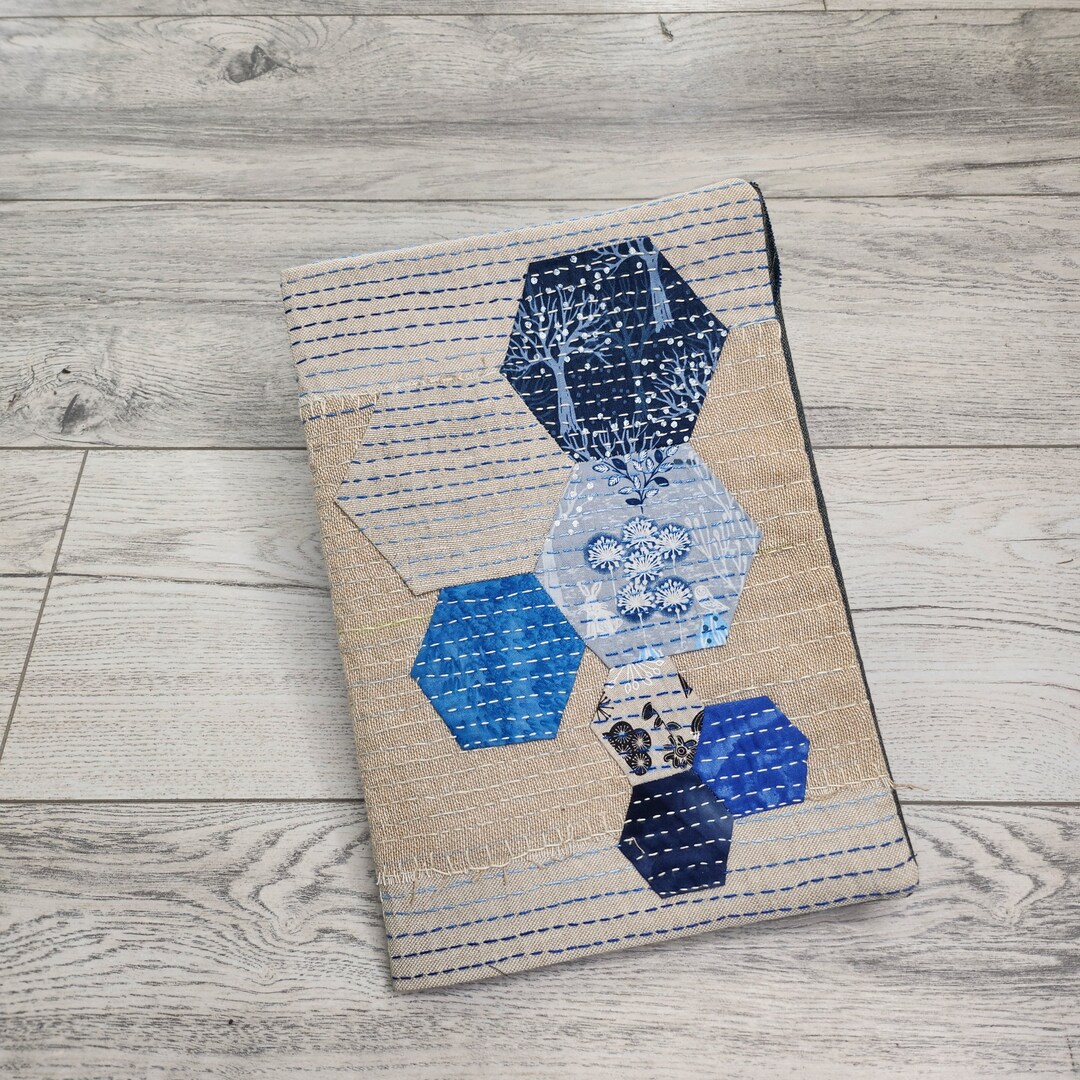 Hexagon and Stitch Book Cover Kit - Etsy UK