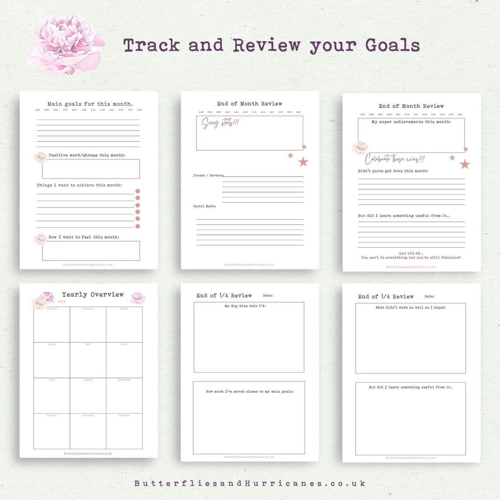 Goal Setting and Getting Workbook Goal Setting Printable | Etsy