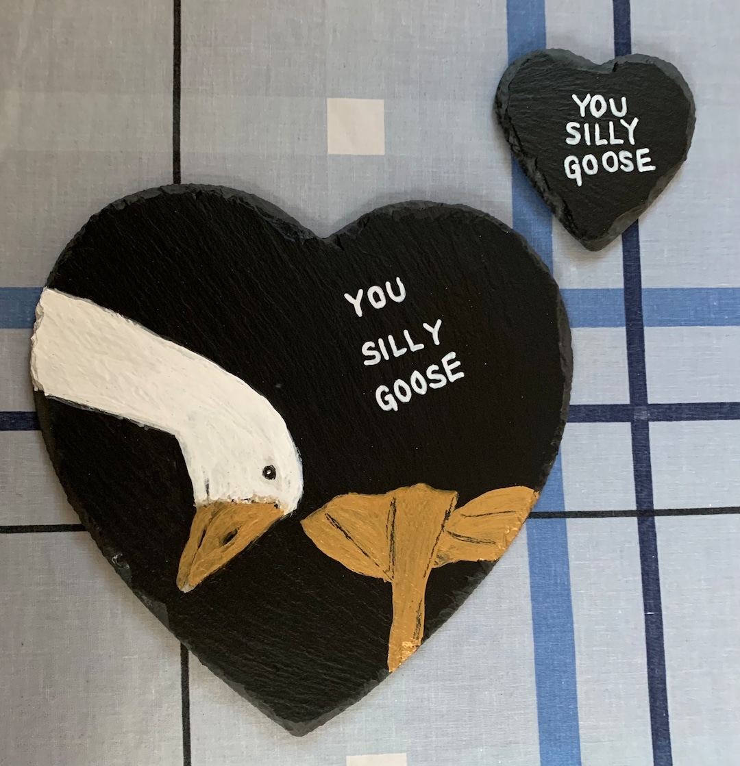 Goose Painted Slate Dinner Mat and Coaster Set x 1 Only - Etsy
